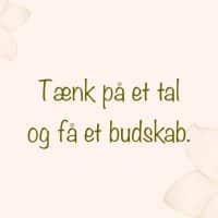 Hvad betyder tallene? Talkombinationer. Klokkeslæt.